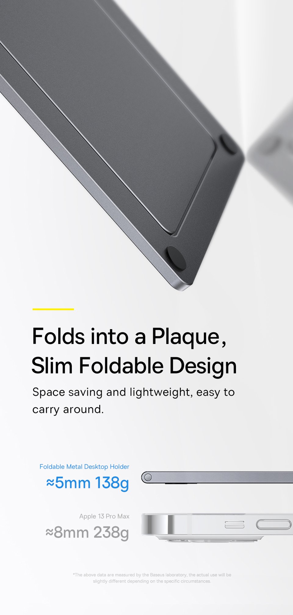 Baseus Foldable Desktop Phone Stand - Portable and Adjustable Universal ...