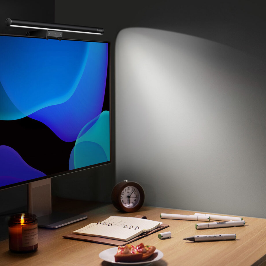Baseus i-wok2 Series USB Asymmetric Light Monitor Light Bar - Simplist Desk