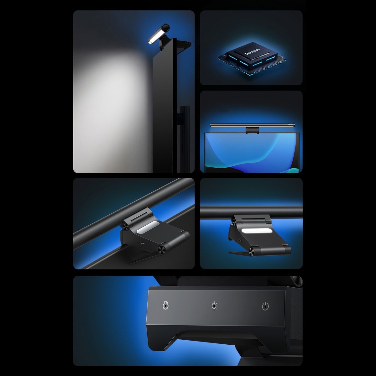 Baseus i-wok2 Series USB Asymmetric Light Monitor Light Bar ...