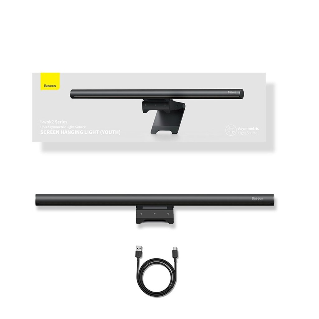 Baseus i-wok2 Series USB Asymmetric Light Monitor Light Bar - Simplist Desk