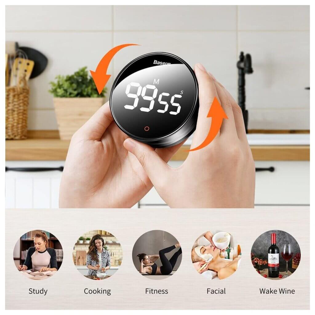 Baseus Heyo Rotation Countdown Timer PRO - Simplist Desk