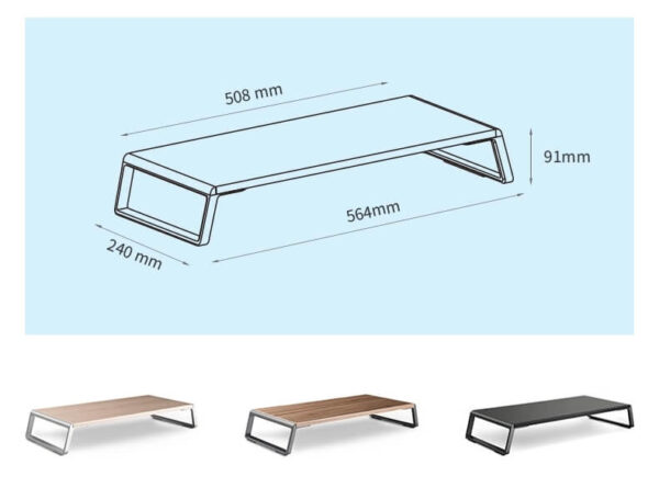 Simplist Upergo Ergonomic Monitor Stand Riser with Aluminum Feet ...