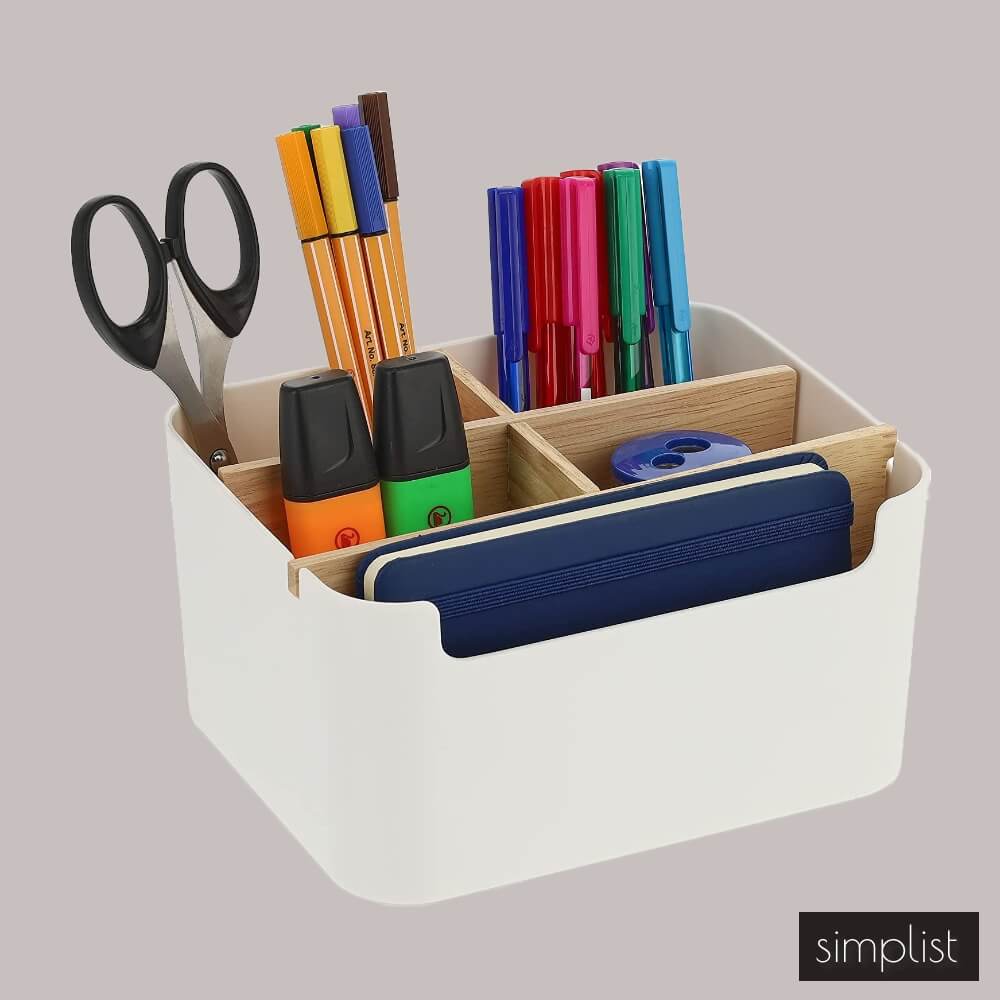 Simplist Relaxdays Desk Organiser with 5 Compartments - Simplist Desk