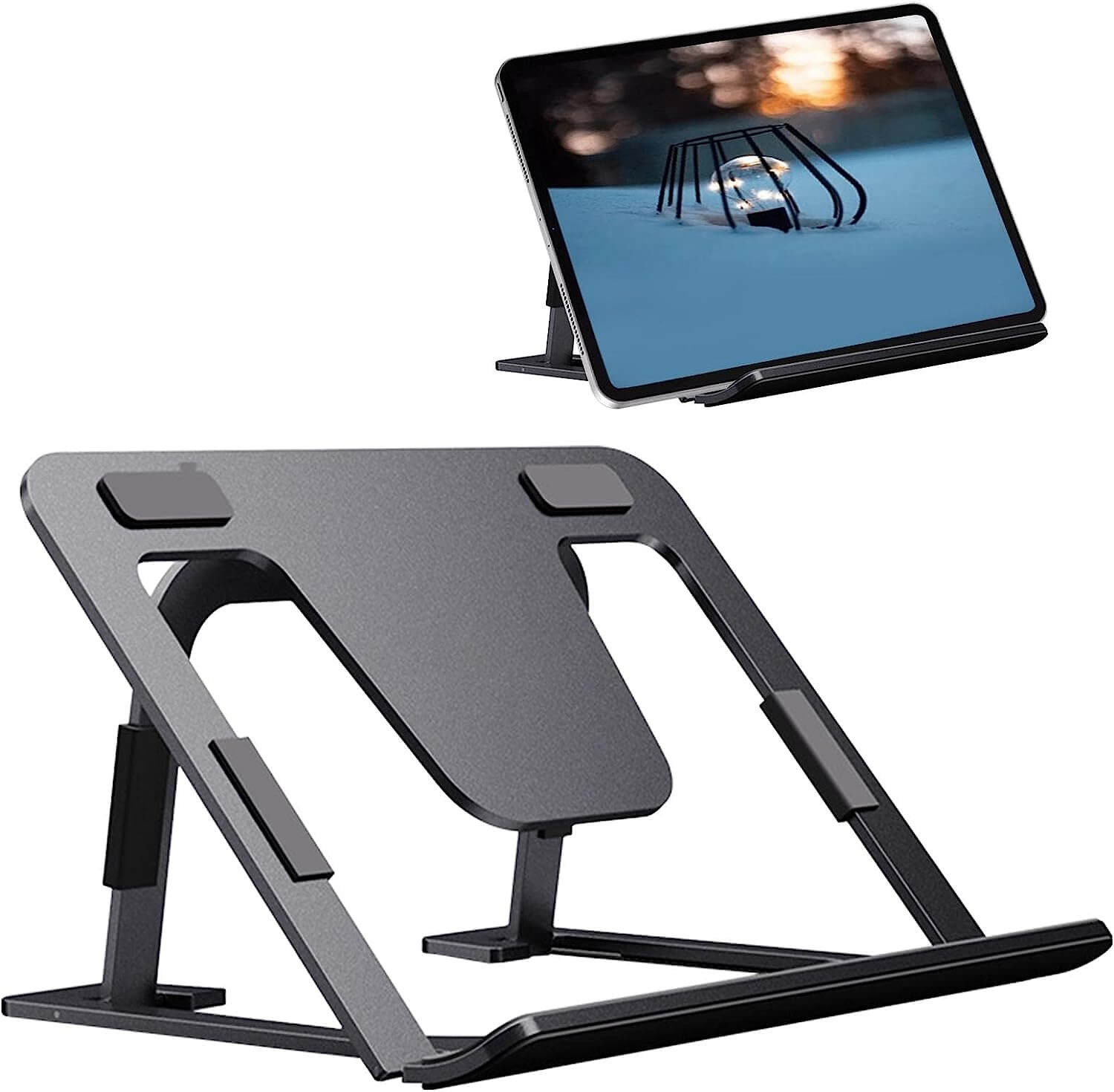 Buy Simplist P63 Aluminum 8 level Adjustable Table/iPad Holder Stand ...