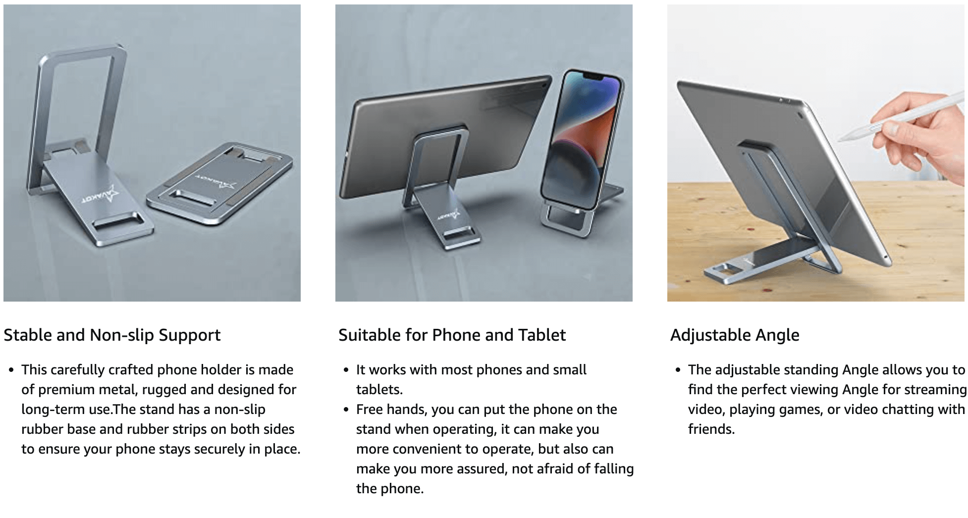 Simplist WX2 Foldable Flat Phone Stand - Simplist Desk