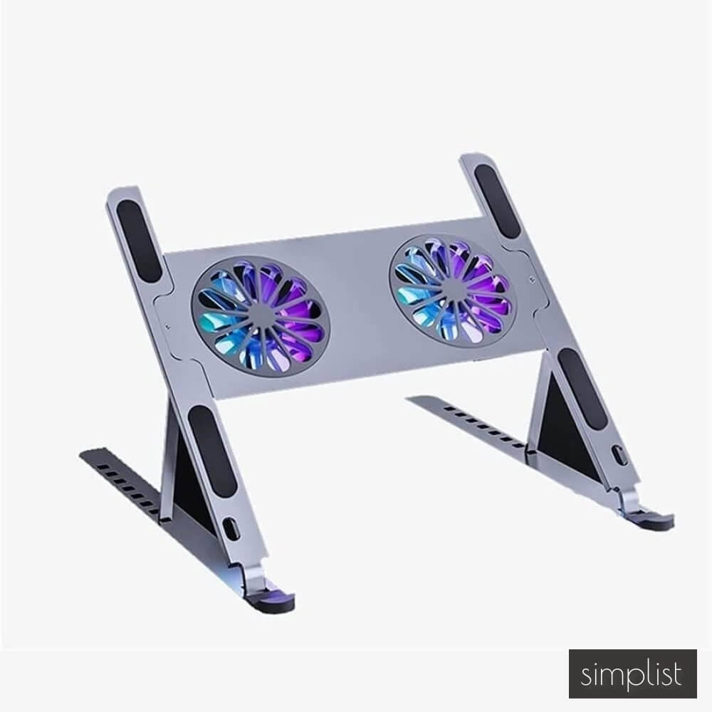 Simplist JUGTL Dual Fan Aluminum Laptop Stand Cooling pad - Simplist Desk