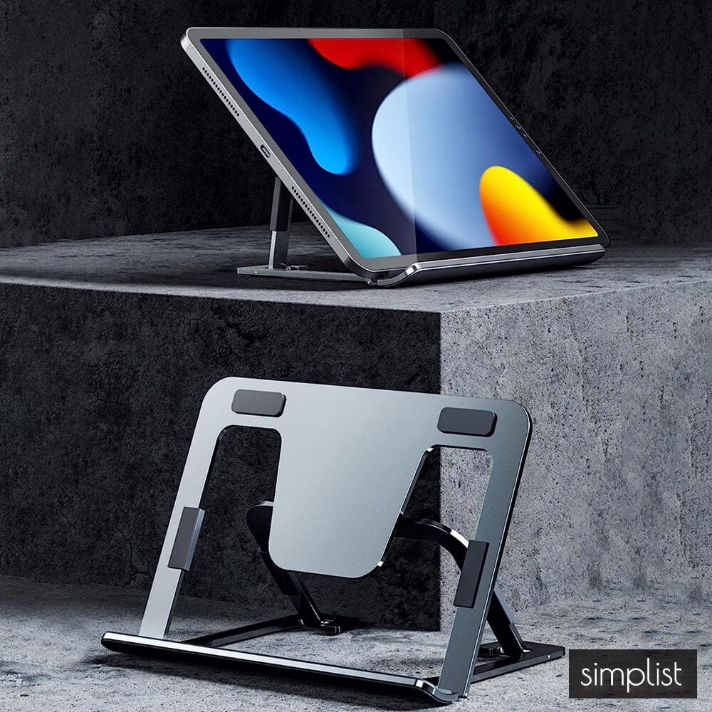 Simplist P63 Aluminum 8 level Adjustable Table/iPad Holder Stand ...