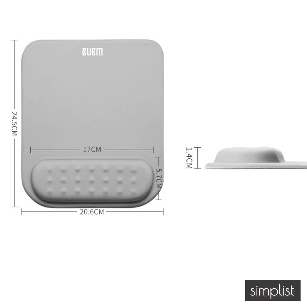 Simplist BUBM Memory Foam Ergonomic Mouse Pad - Simplist Desk