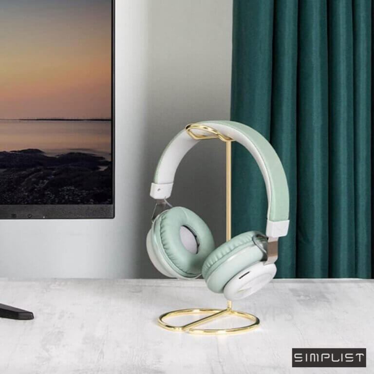 Simplist ARFUKA Steel Headphone Stand - Gold - Simplist Desk