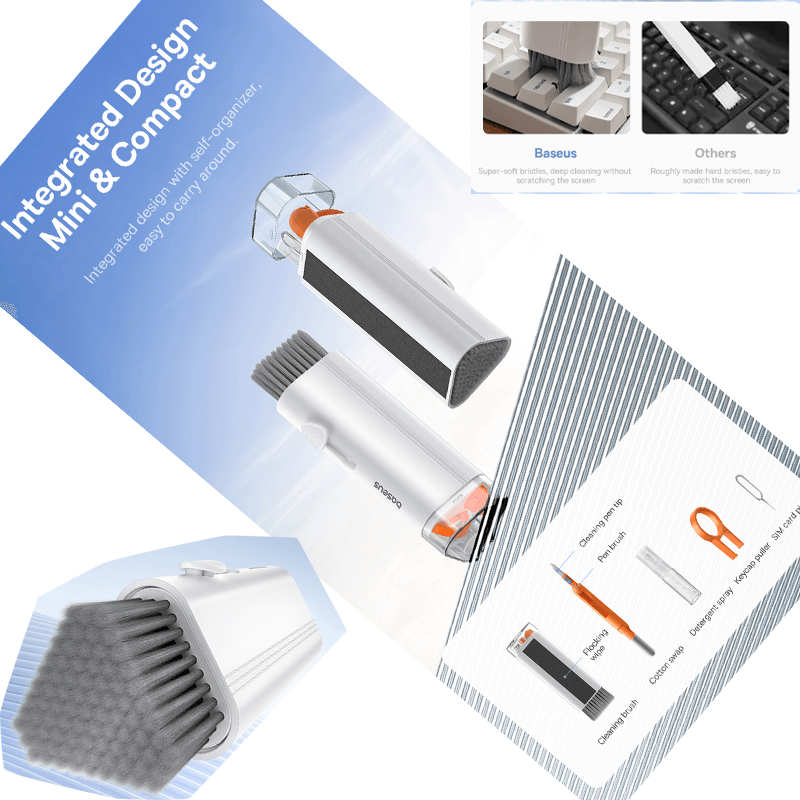 BASEUS UltraClean Series 8 in 1 Multifunctional Cleaning Kit - Simplist ...