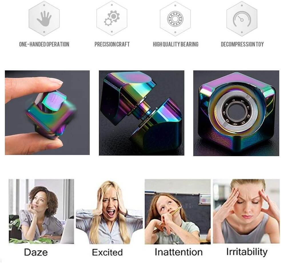 Colorful Square Decompression Cube to Relieve Anxiety Help Improve ...