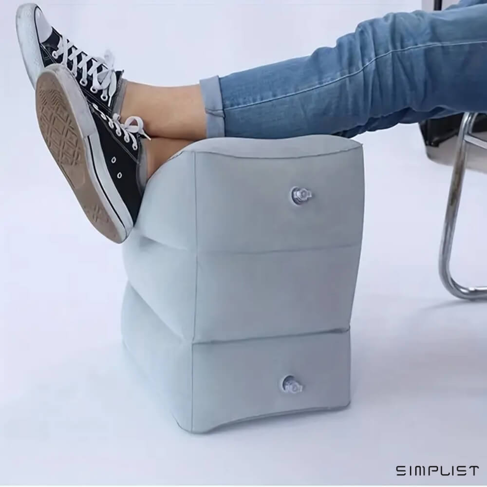 Flocking Inflatable Foot Rest with 3 level Height Adjustable Support ...