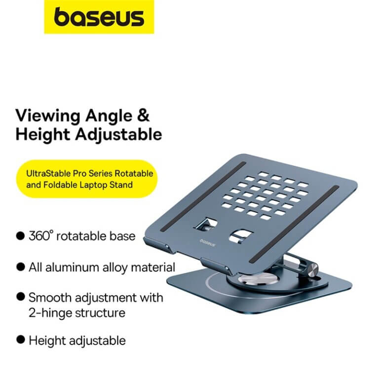Baseus UltraStable Pro Series Rotatable and Foldable Laptop Stand (Two ...