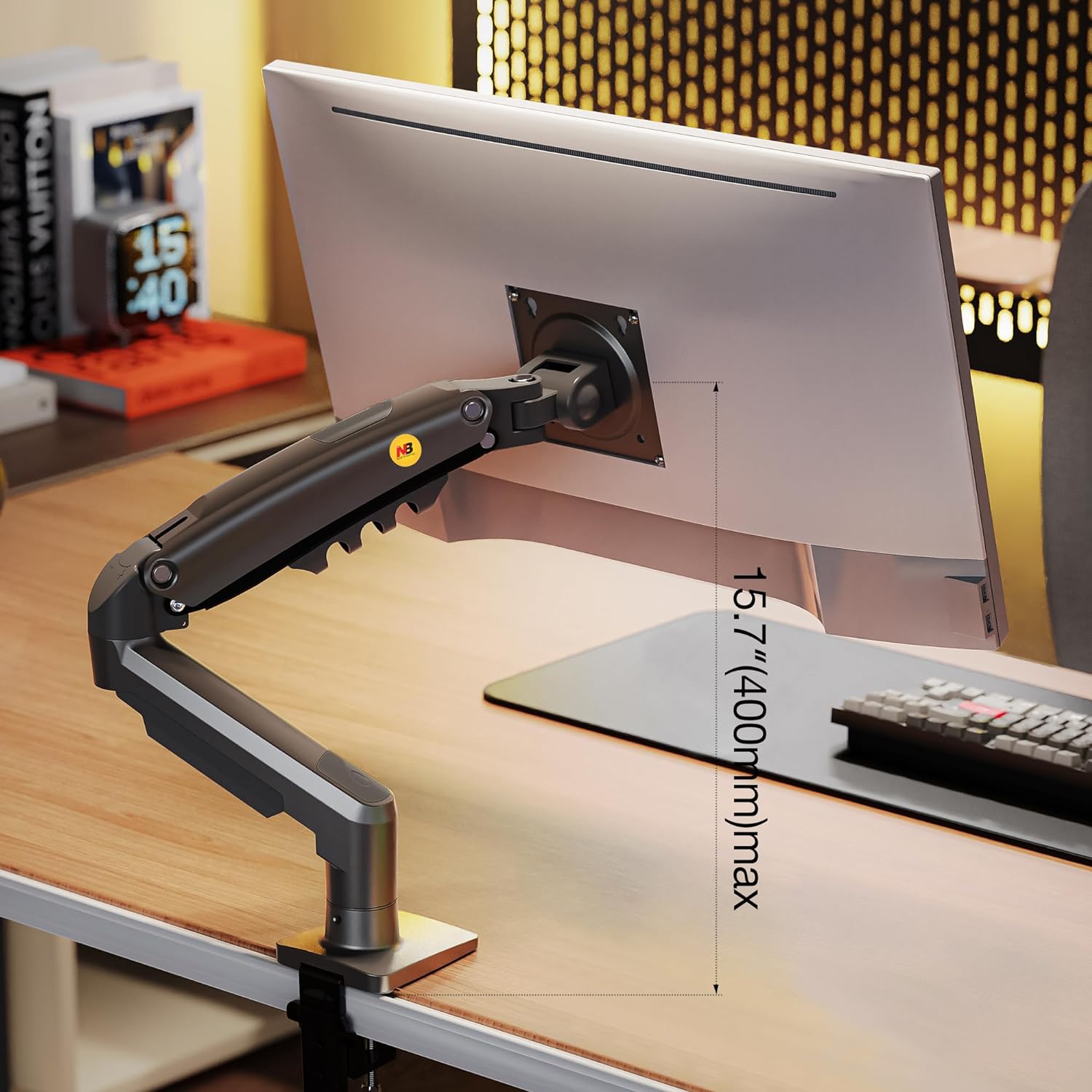 NB F80 Full Motion Swivel Monitor Arm with Gas Spring for 17-30 ...
