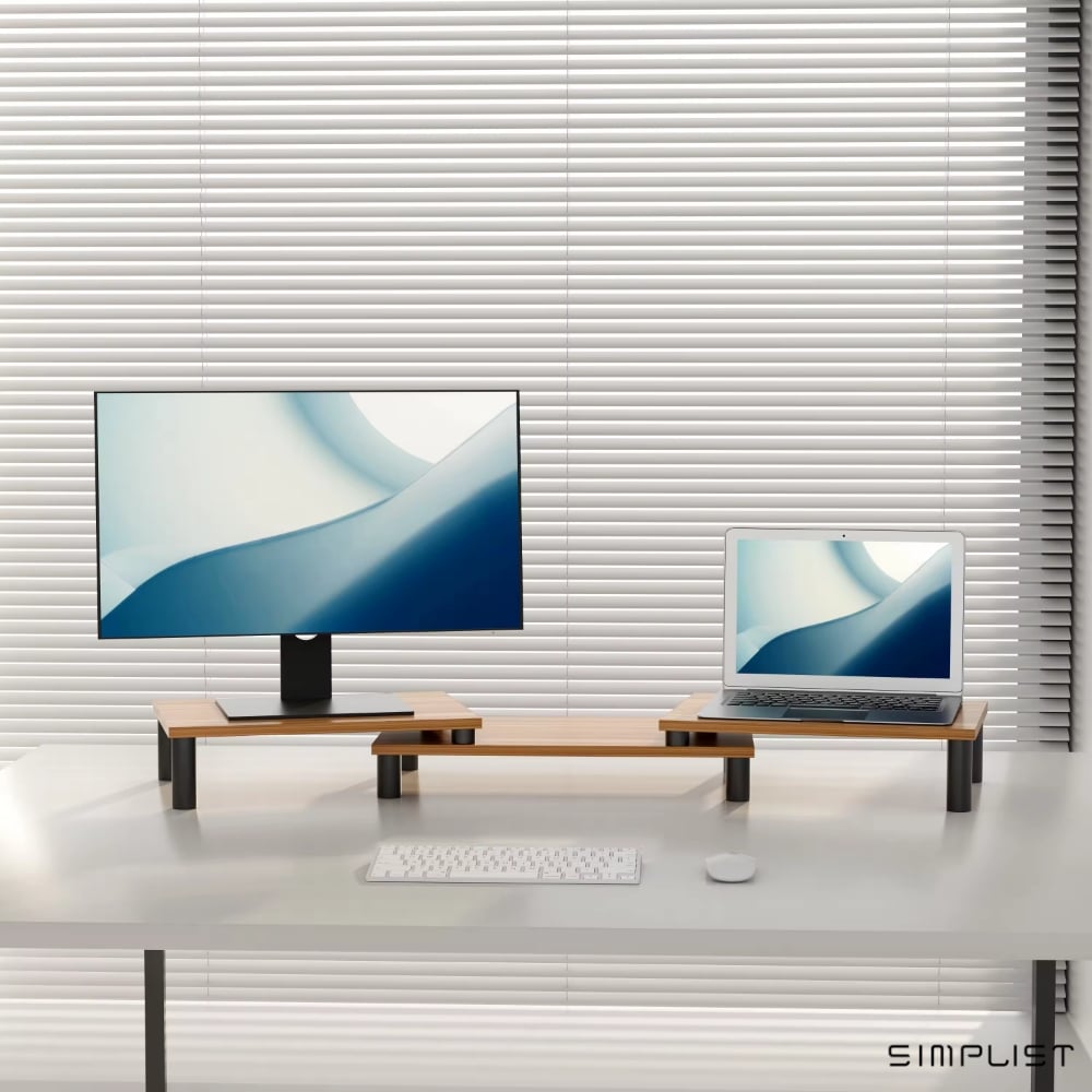 Upergo Modular Dual Monitor Raiser Stand - Simplist Desk