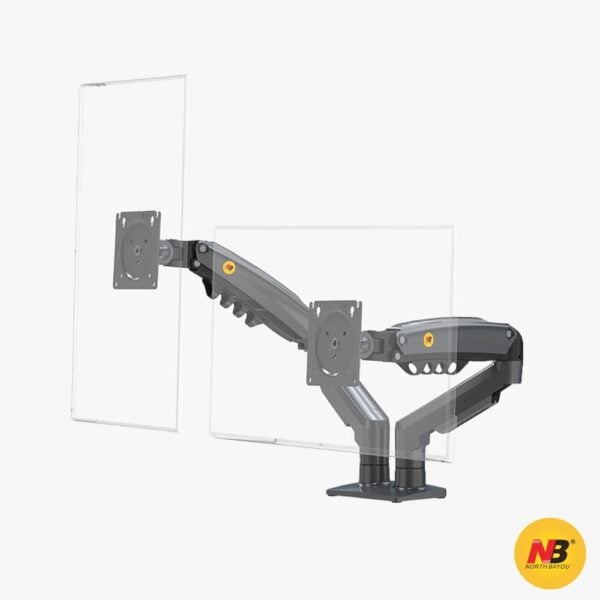 NB F160 - Dual Monitor Arm - Full Motion Swivel Computer Monitor Desk ...
