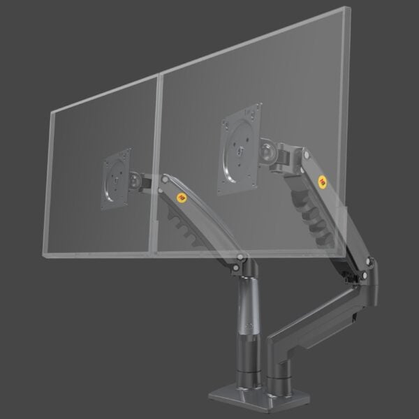 NB F160 - Dual Monitor Arm - Full Motion Swivel Computer Monitor Desk ...
