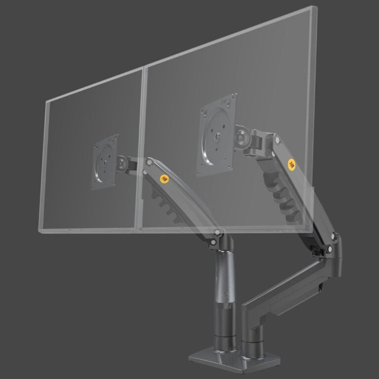 NB F160 - Dual Monitor Arm - Full Motion Swivel Computer Monitor Desk ...