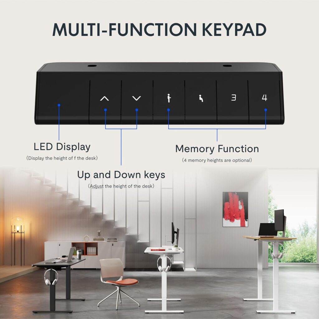 FlexiSpot FQ2 - Affordable Height Adjustable Desk (120CM X 60CM) - Simplist Desk