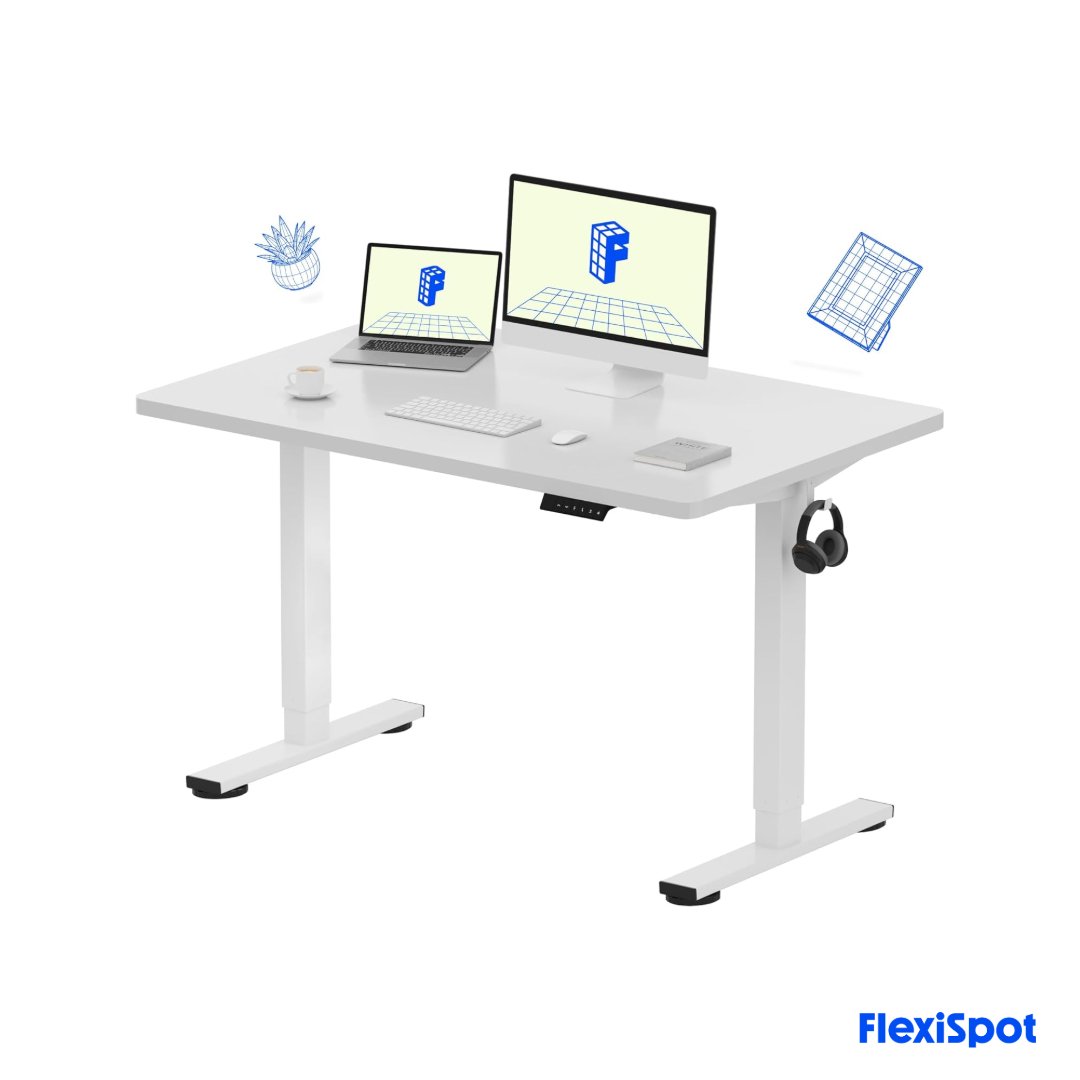 FlexiSpot FQ2 - Affordable Height Adjustable Desk (120CM X 60CM) - Simplist Desk