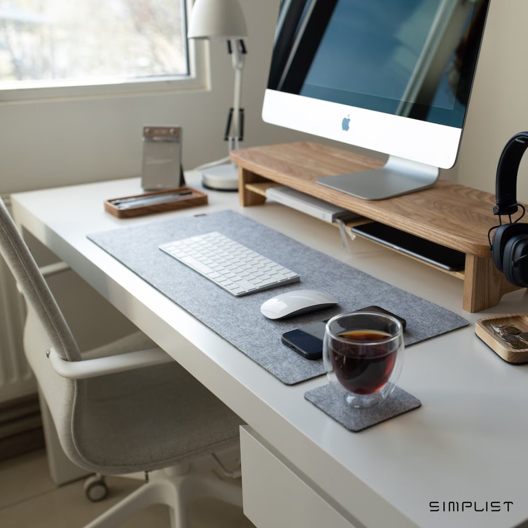 FeltGuard Pro Felt Desk Mat (80 x 30 CM) | Large Felt Mouse Pad and ...