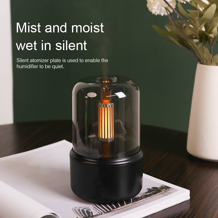 CalmCandle Ultrasonic Essential Oil Diffuser and Humidifier - Simplist Desk