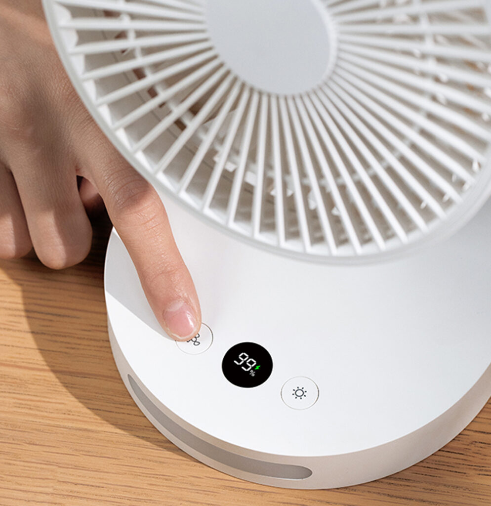 AirBuddy Pro – Rechargeable Portable Fan with 180° Adjustable Angle ...