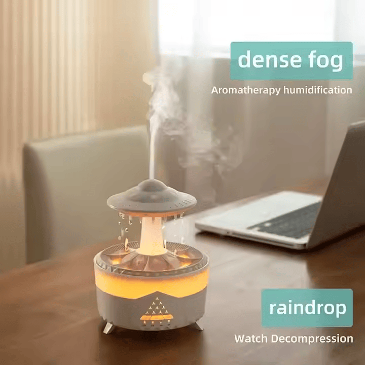 SMELLIES UFO Raindrop Aromatherapy Diffuser and Humidifier - V56 - Simplist Desk