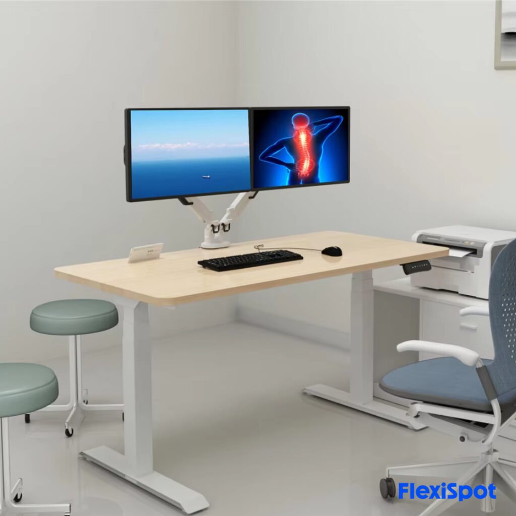 Flexispot - Dual Monitor Arm MA8D2 for "17-32" Monitors - Simplist Desk