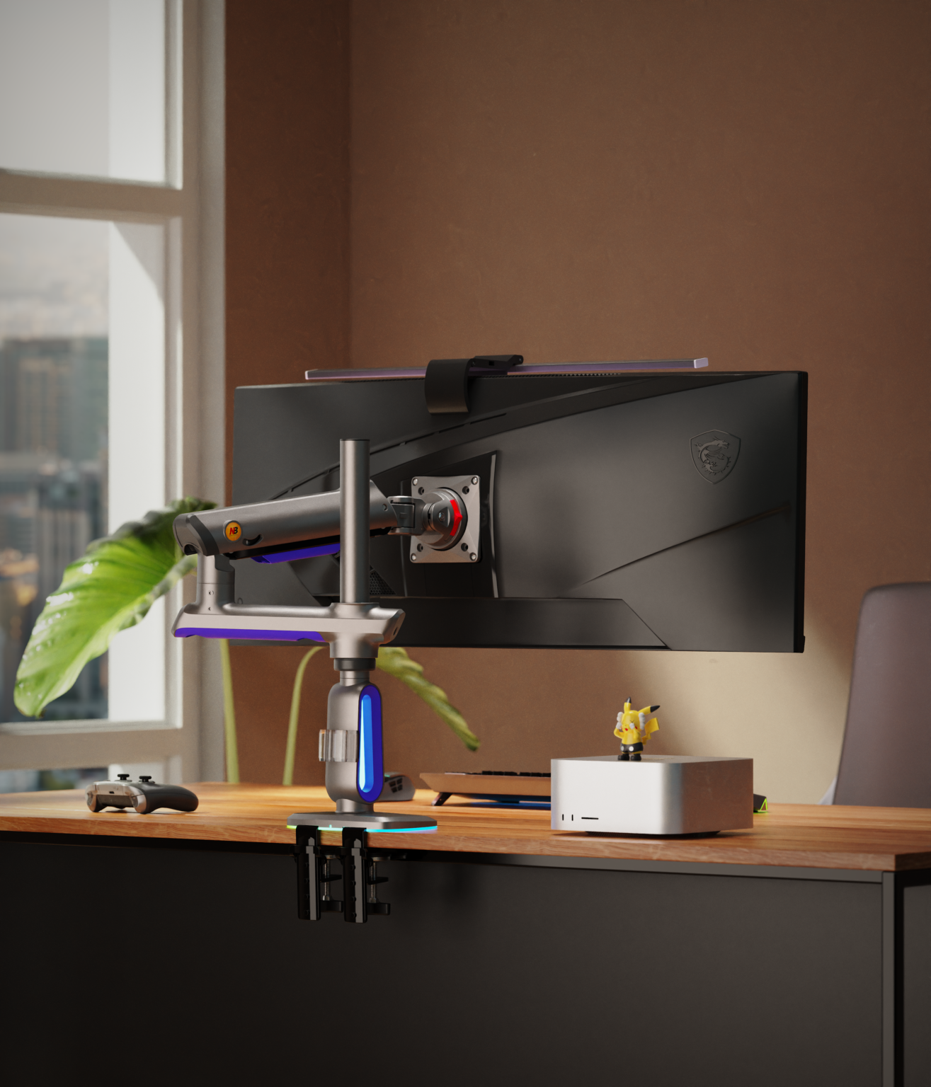 NB G80 - Premium Monitor Mount with "Quantum Lift" Technology for 32-60 ...