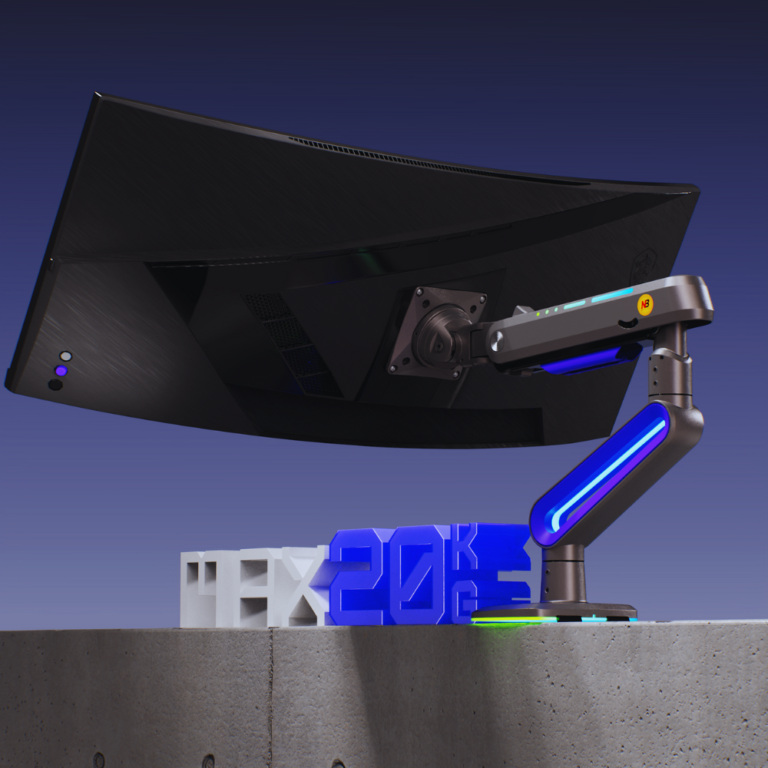 NB - G70 Heavy-Duty Ergonomic Monitor Arm for 32”-60” Ultrawide Screens ...