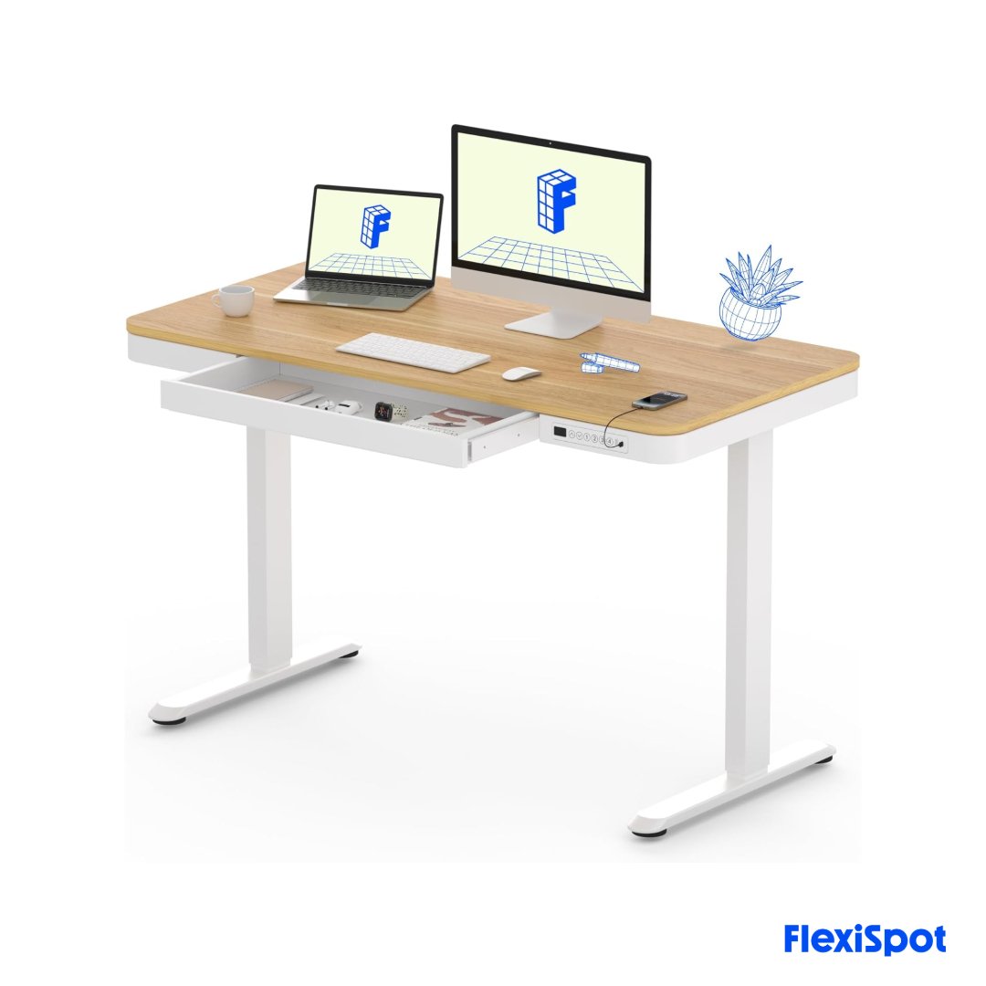 Flexispot EW9 - Standing Desk with Drawers - Simplist Desk