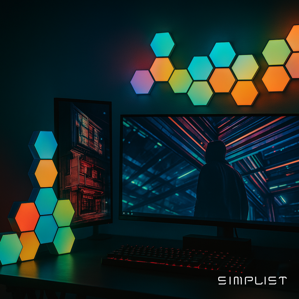Buy The Hive - Hexagon LED Light Panel - Simplist Desk