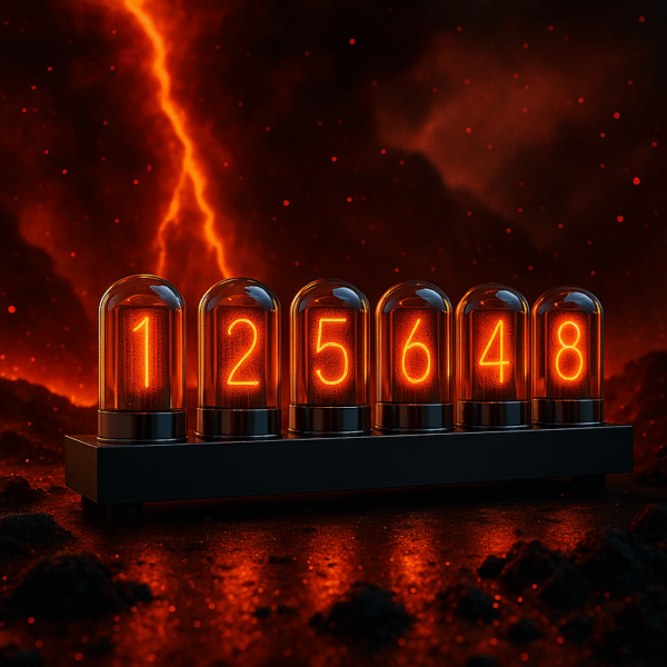 Marvel Tubes - IPS Display Nixie Tube Clock - Simplist Desk