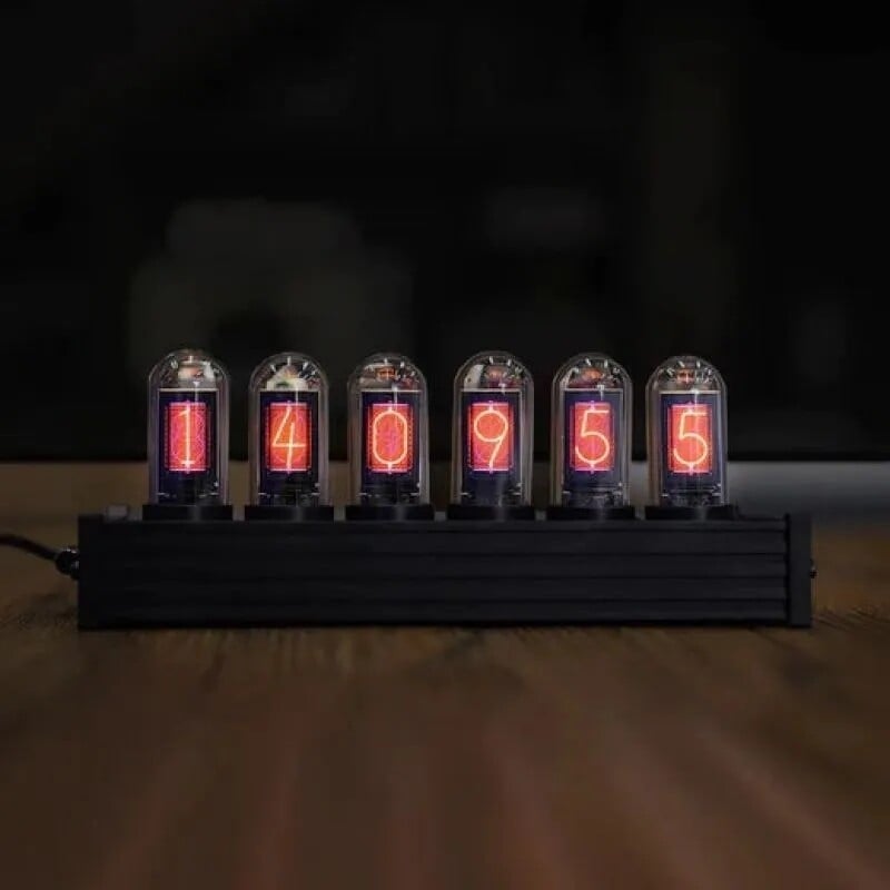 Marvel Tubes - IPS Display Nixie Tube Clock - Simplist Desk