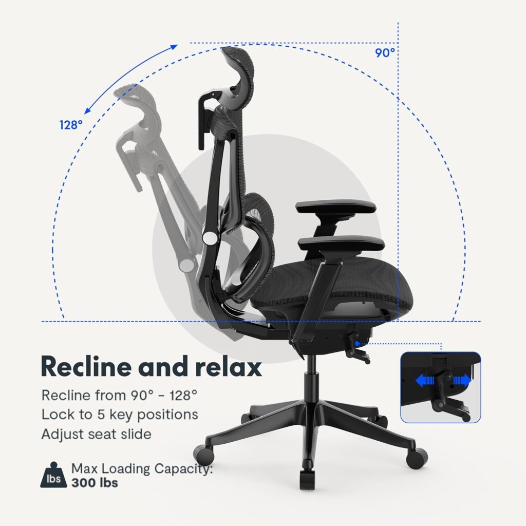 Flexispot C7 Air Pro - Premium Adjustable Ergonomic chair - Simplist Desk