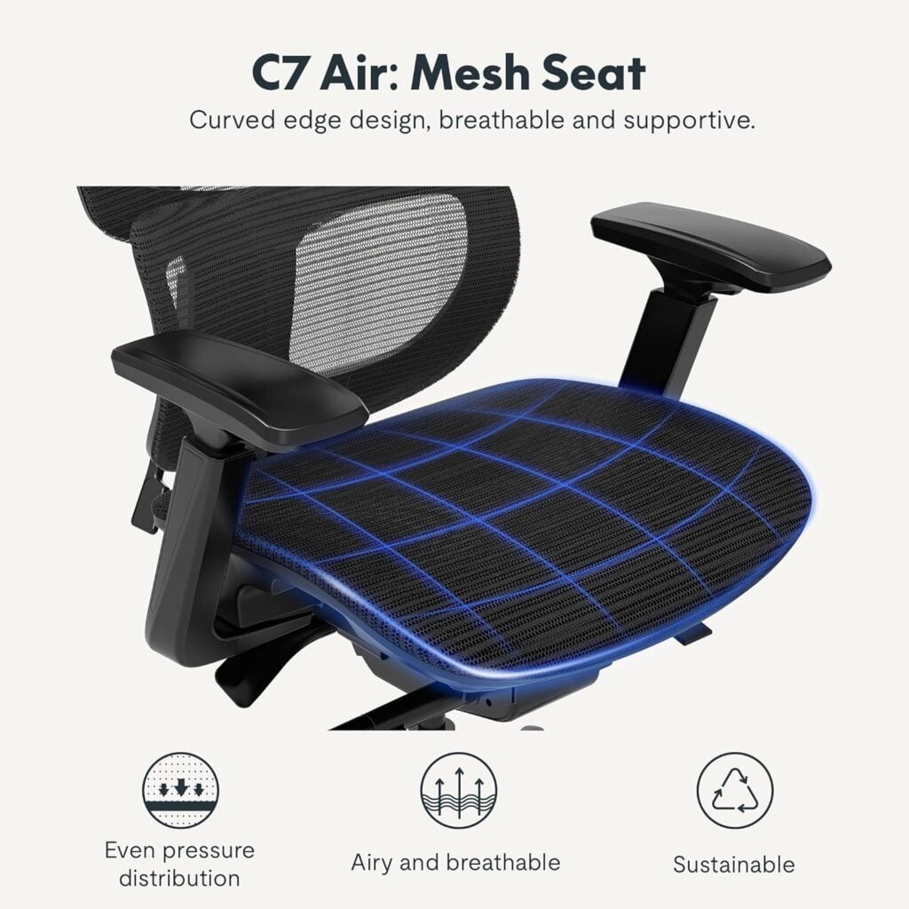 Flexispot C7 Air Pro - Premium Adjustable Ergonomic chair - Simplist Desk
