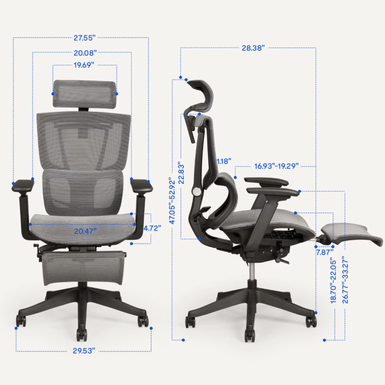 Flexispot C7 Air Pro - Premium Adjustable Ergonomic chair - Simplist Desk