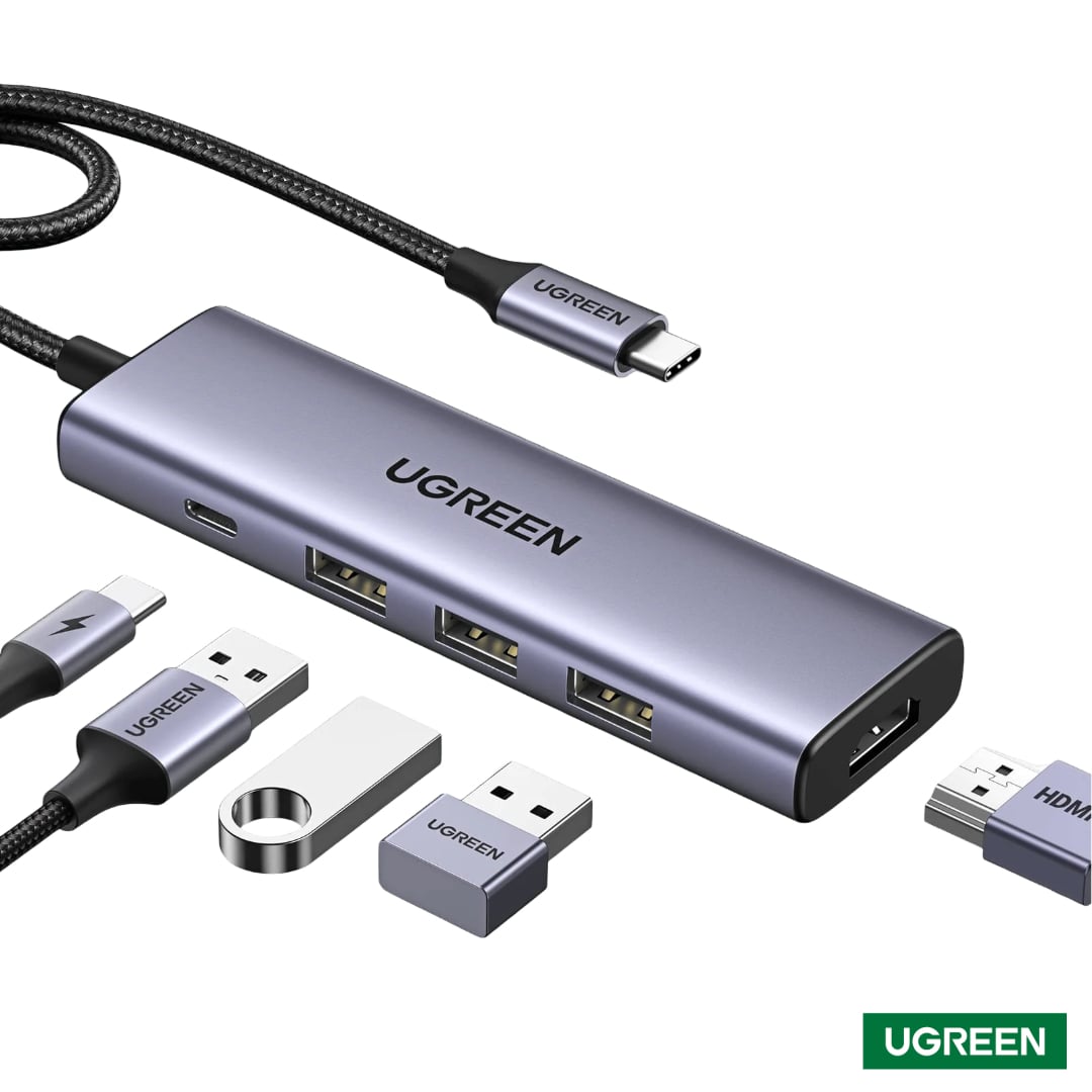 Ugreen Revodok 5 in 1 USB-C Hub with 4K HDMI -15596 - Simplist Desk