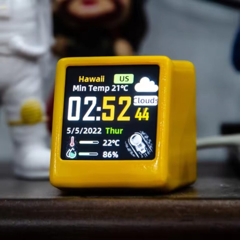 GeekMagic Mini Weather Forecast Station - Simplist Desk