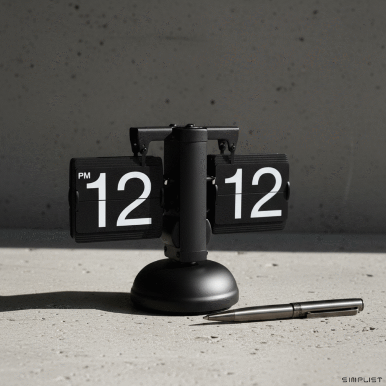 Mooas Flip Clock - The Key Stone Collection - Simplist Desk