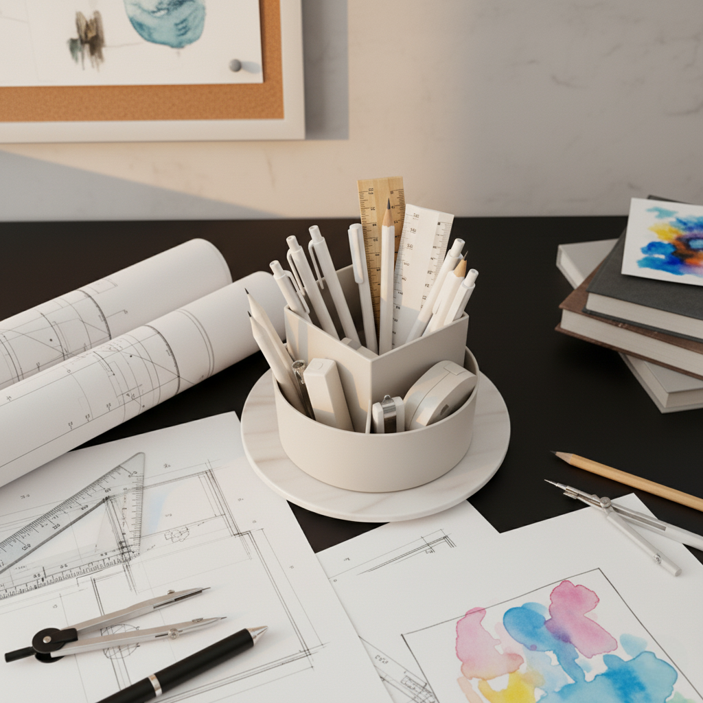 360 Rotatable Pen Holder - Simplist Desk