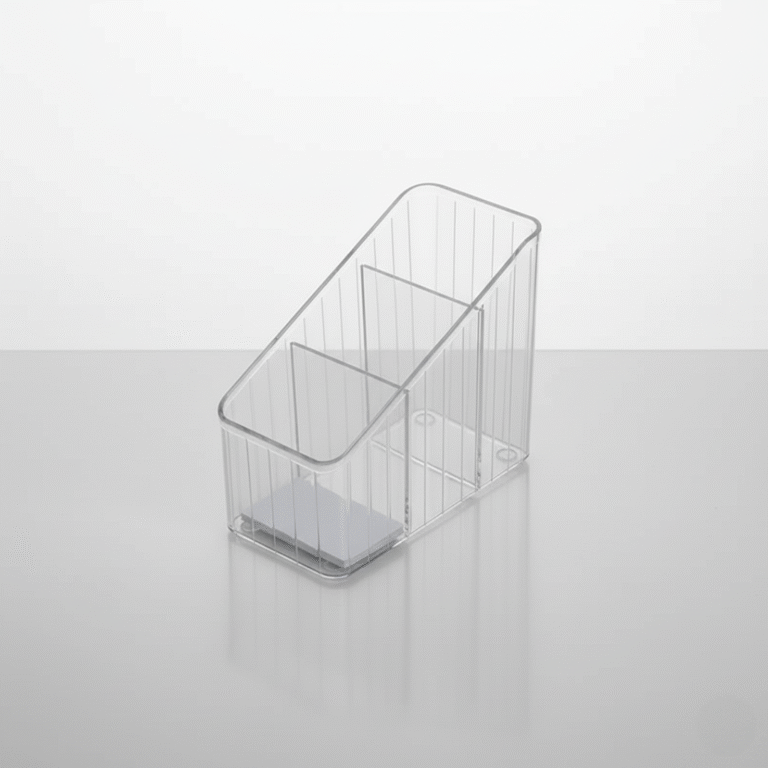 Minimalist Transparent Sleek Pen Holder - Simplist Desk