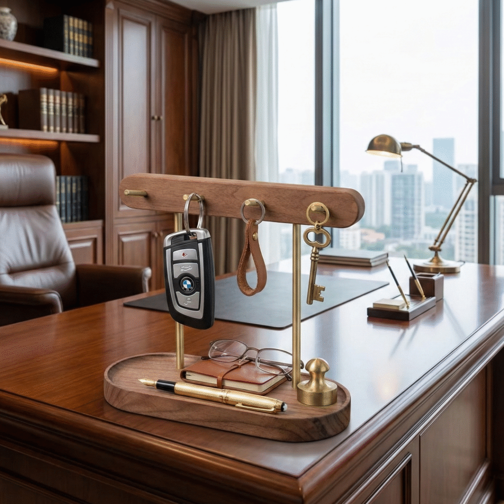 Premium Walnut Key Organizer, Holder Stand - "C level collection ...