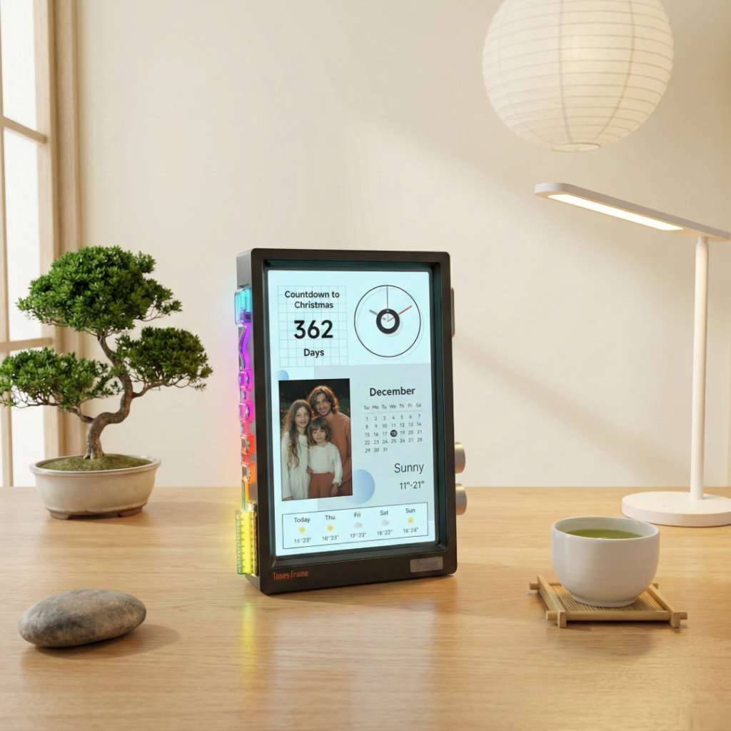 Divoom Times Frame Digital Picture Frames - Simplist Desk